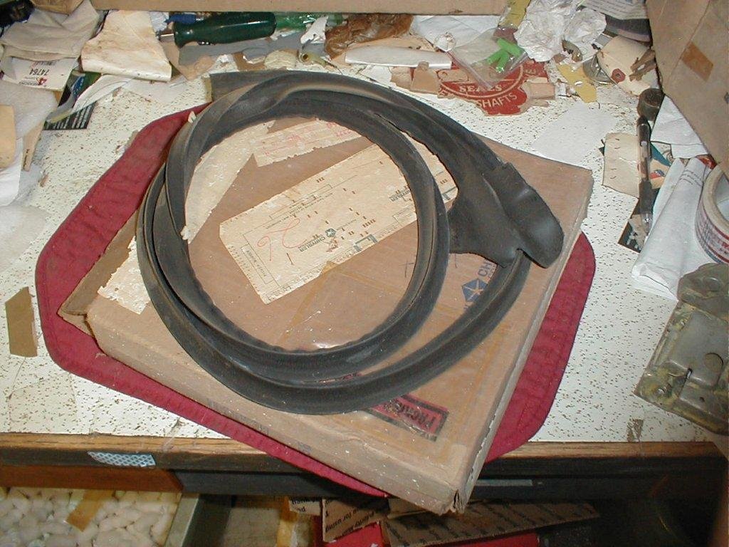 NOS Mopar Weatherstrip Left Front Door 1971-2 C Body 4 Door Hard Top ...