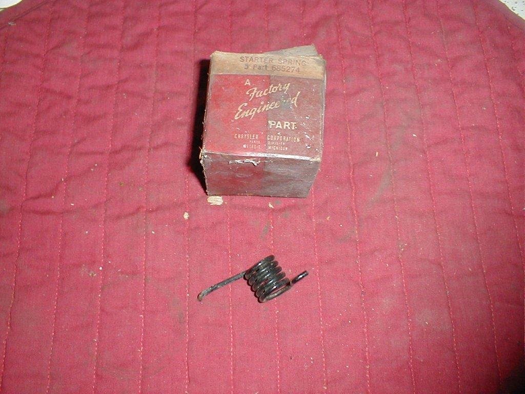 NOS Mopar Starter Pedal Return Spring 1936-8 Dodge DeSoto Chrysler ...