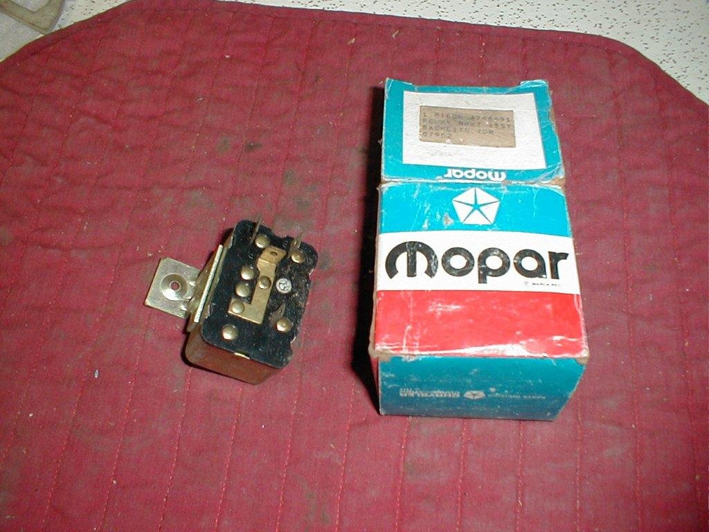NOS Mopar Rear Heated Window Relay 1974 Dodge Plymouth A & B Body ...