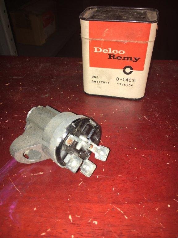 NOS Delco Ignition Switch 1951 Thru 1955 Oldsmobile - Hiltop Auto Parts