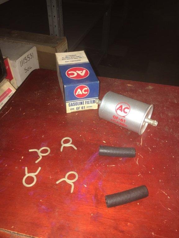 NOS AC Fuel Filter 1966 Chevrolet 327 CI 4 Barrel Rochester Carb ...