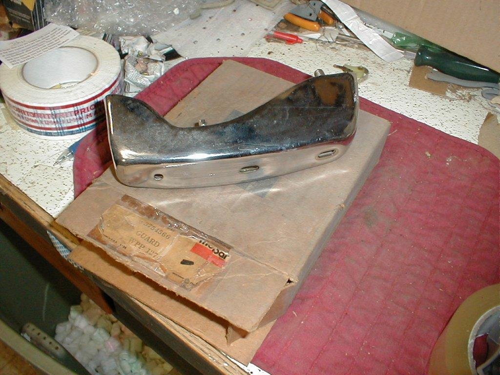 NOS Mopar Rear Bumper Guard 1974-5 Chrysler Newport - Hiltop Auto Parts