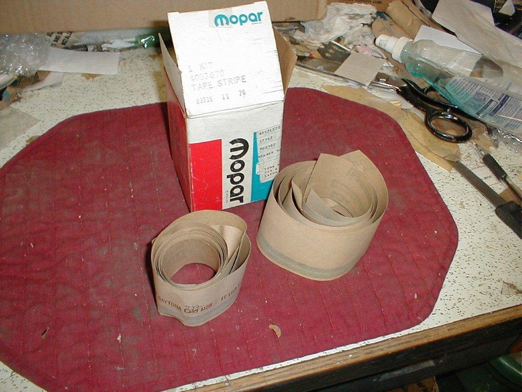 NOS Mopar Tape Stripe Right Fender Blue 1975-6 Dodge Charger Models ...