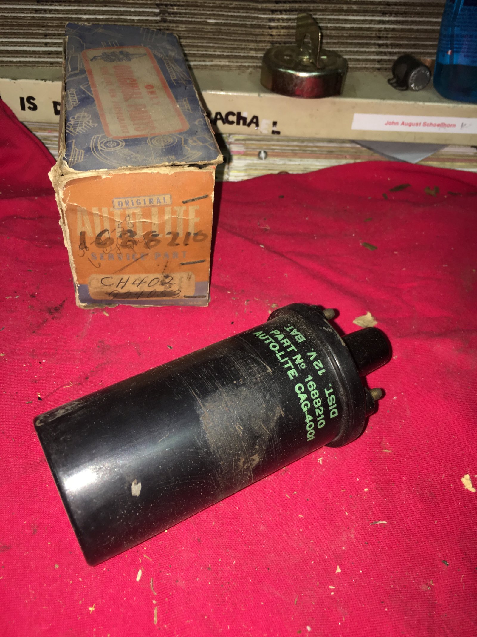 NOS Mopar Ignition Coil All 1956-9 Plymouth & Dodge 6 Cylinder Models ...