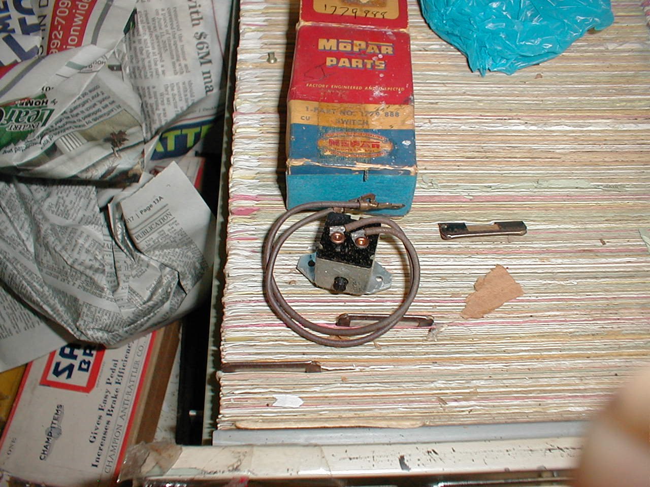 NOS Mopar Push Button Starter Switch 1957 Chrysler & Imperial Models ...