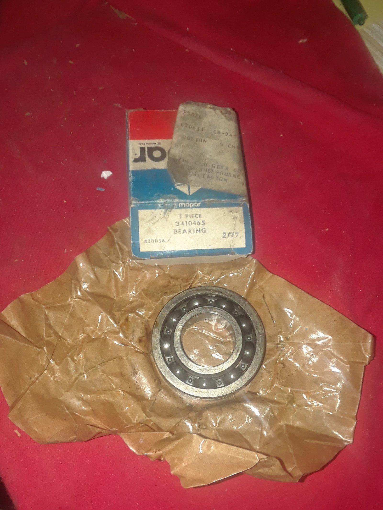 NOS Mopar Output Shaft Bearing 1972-5 A904 Torqueflite Transmission ...