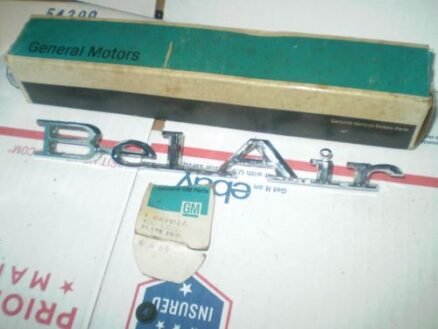NOS GM Nameplate 1967 Chevrolet BelAir Quarter Panel - Hiltop Auto Parts