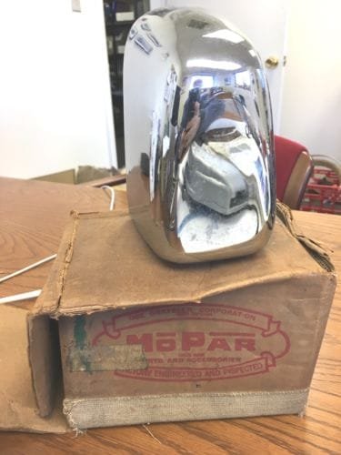 NOS Mopar Rear Outer Bumper Guard 1950 Chrysler Models - Hiltop Auto Parts