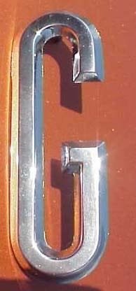 NOS Mopar Door Nameplate Letter G 1964-71 Dodge A100 A108 Series Van