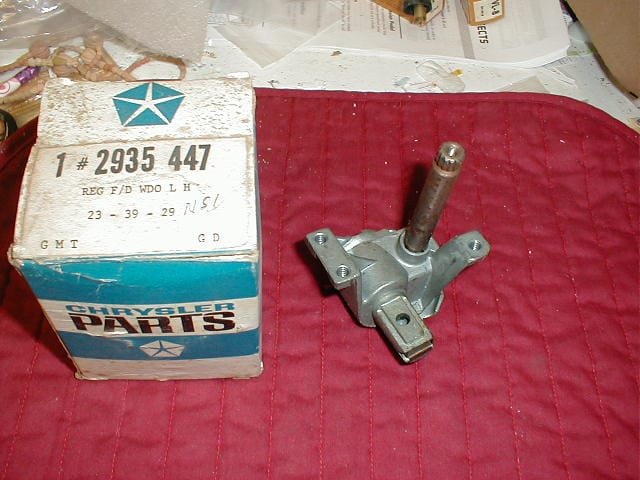 NOS Mopar Left Vent Wing Regulator 1969-70 C Body Plymouth Dodge ...