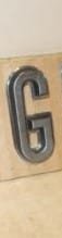 NOS Mopar Hood Nameplate Letter "G" 1967-8 Dodge Polara & Monaco Models ...